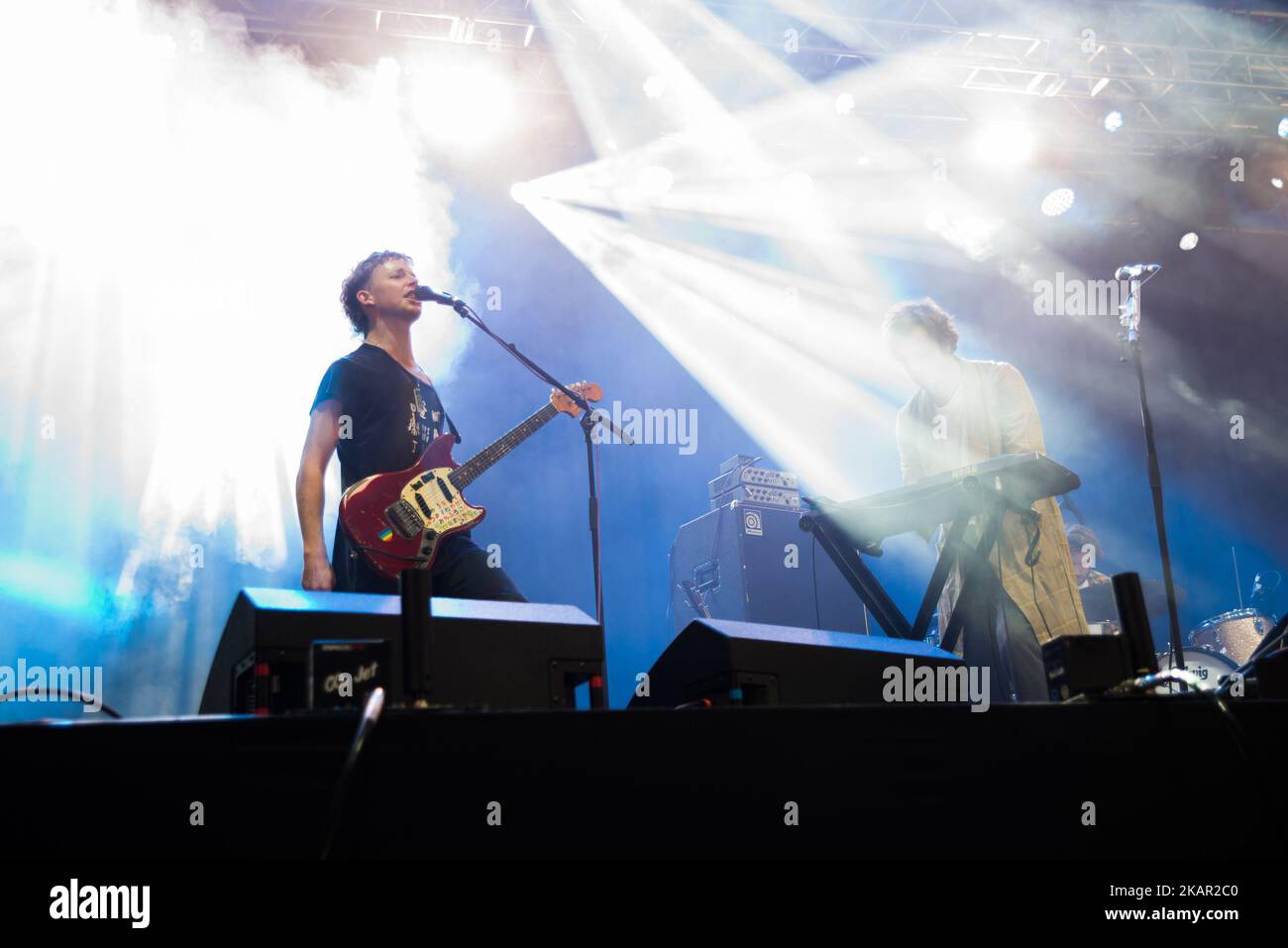 Australian rock band Pond perform live on the third day of Reading ...