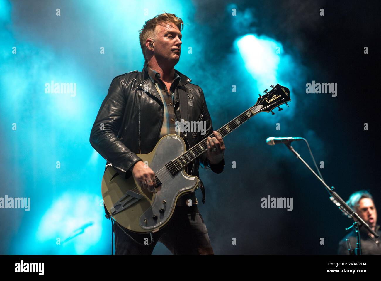 American rock band Queens Of The Stone Age perform in a surprise ...