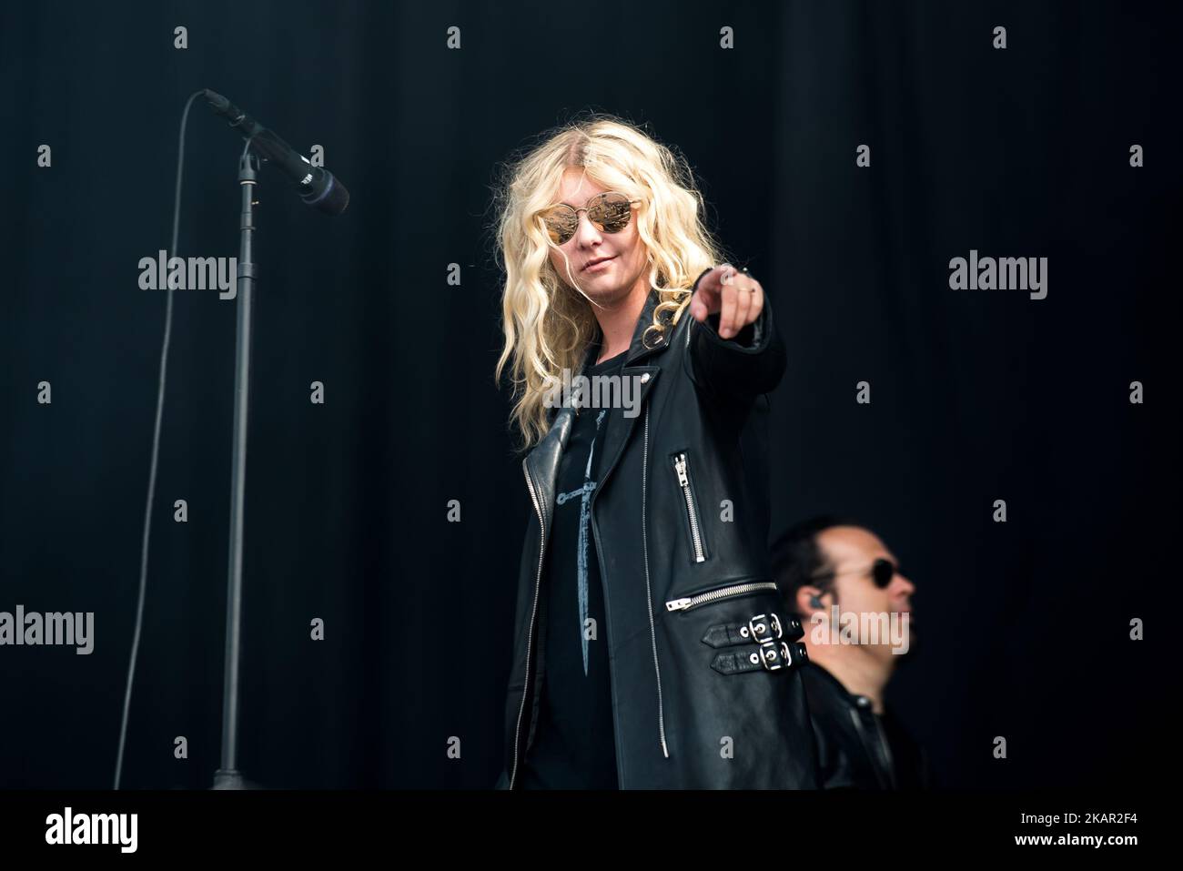American rock band The Pretty Reckless perform on the second day of ...