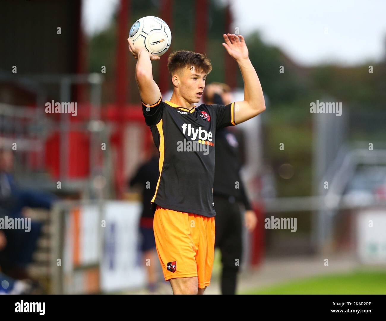 Kyle Egan of Exeter City during Premier League Cup match between ...