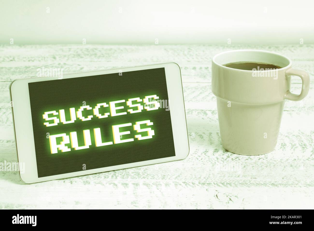 Handwriting text Success Rules. Business concept provides guidance the ...