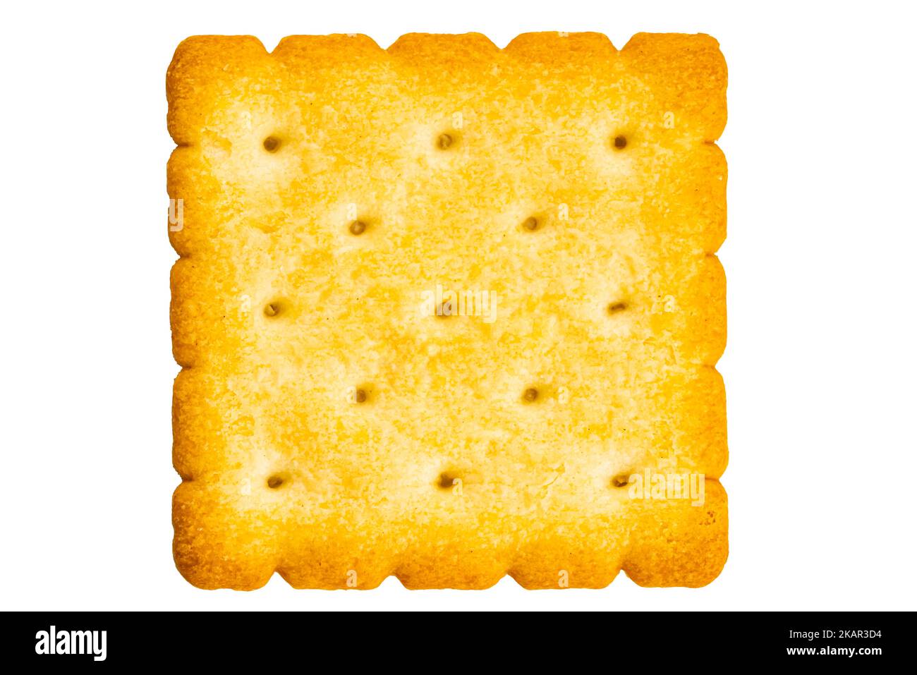 Top view or flat lay closeup of single dry sweet crunchy delicious ...