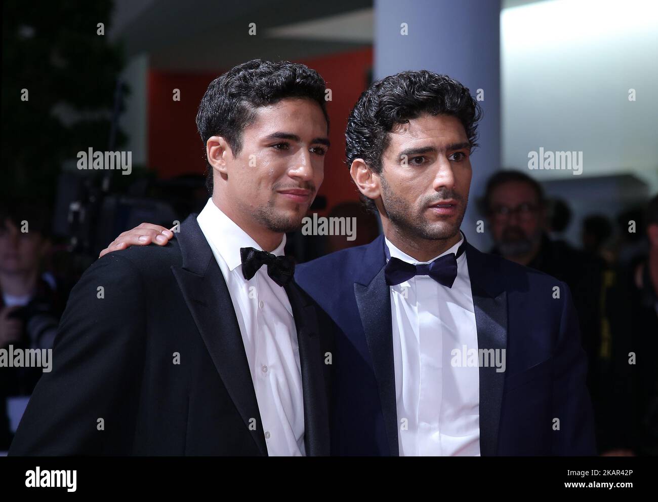 Venice, Italy. 07 September, 2017: Shain Boumedine and Salim Kechiouche ...