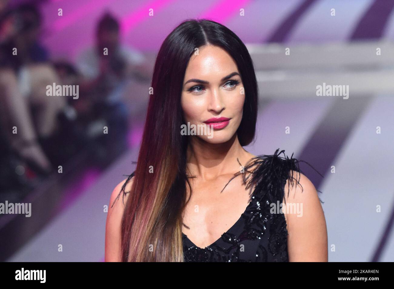 Actress Megan Fox is seen during the runway of the fashion show to show ...