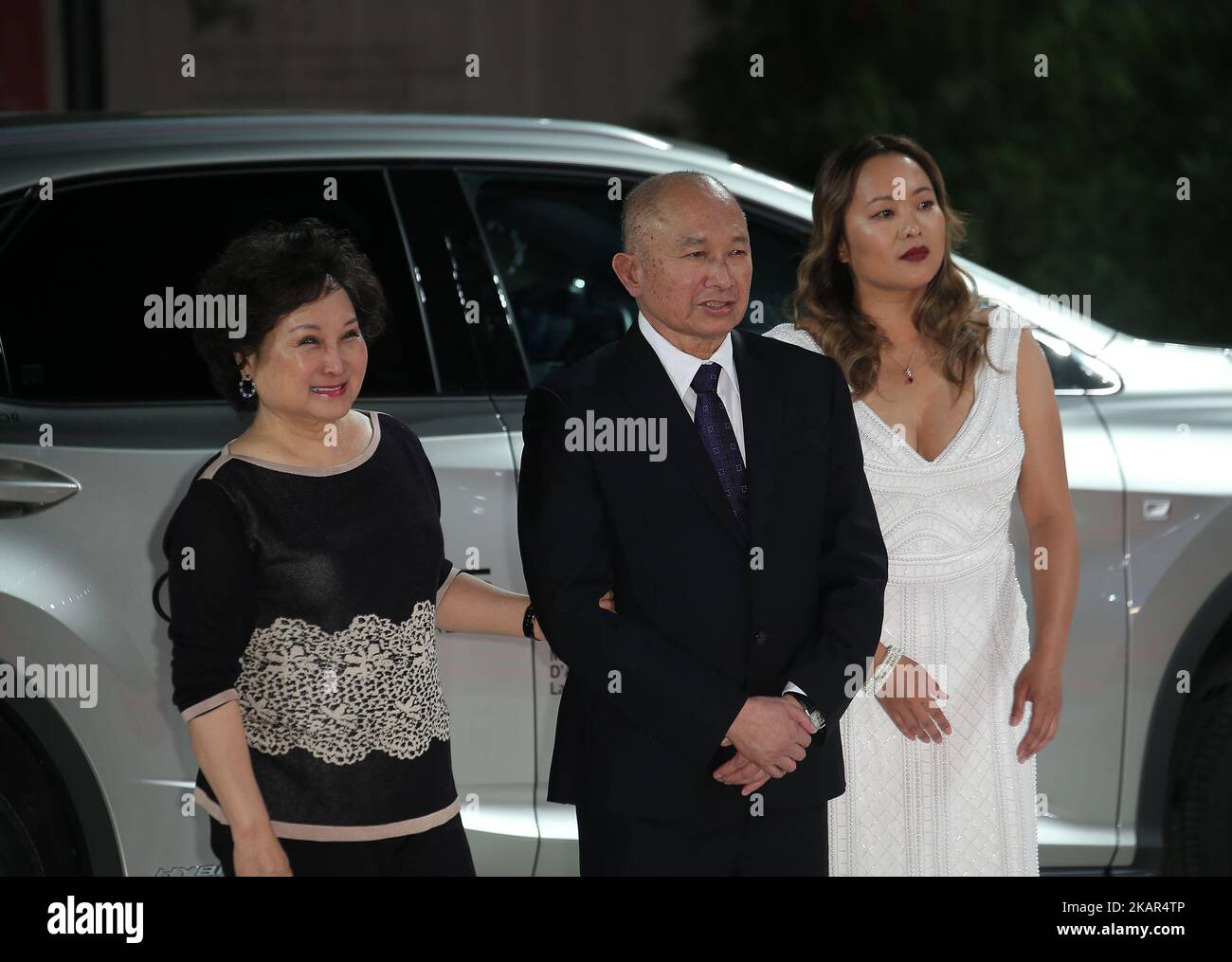 Venice, Italy. 08 September, 2017. Annie Woo Ngau Chun-lung, John Woo ...