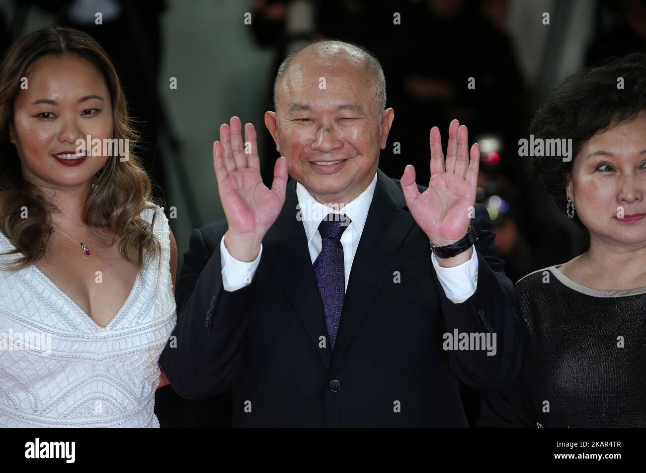 Venice, Italy. 08 September, 2017. Annie Woo Ngau Chun-lung, John Woo ...