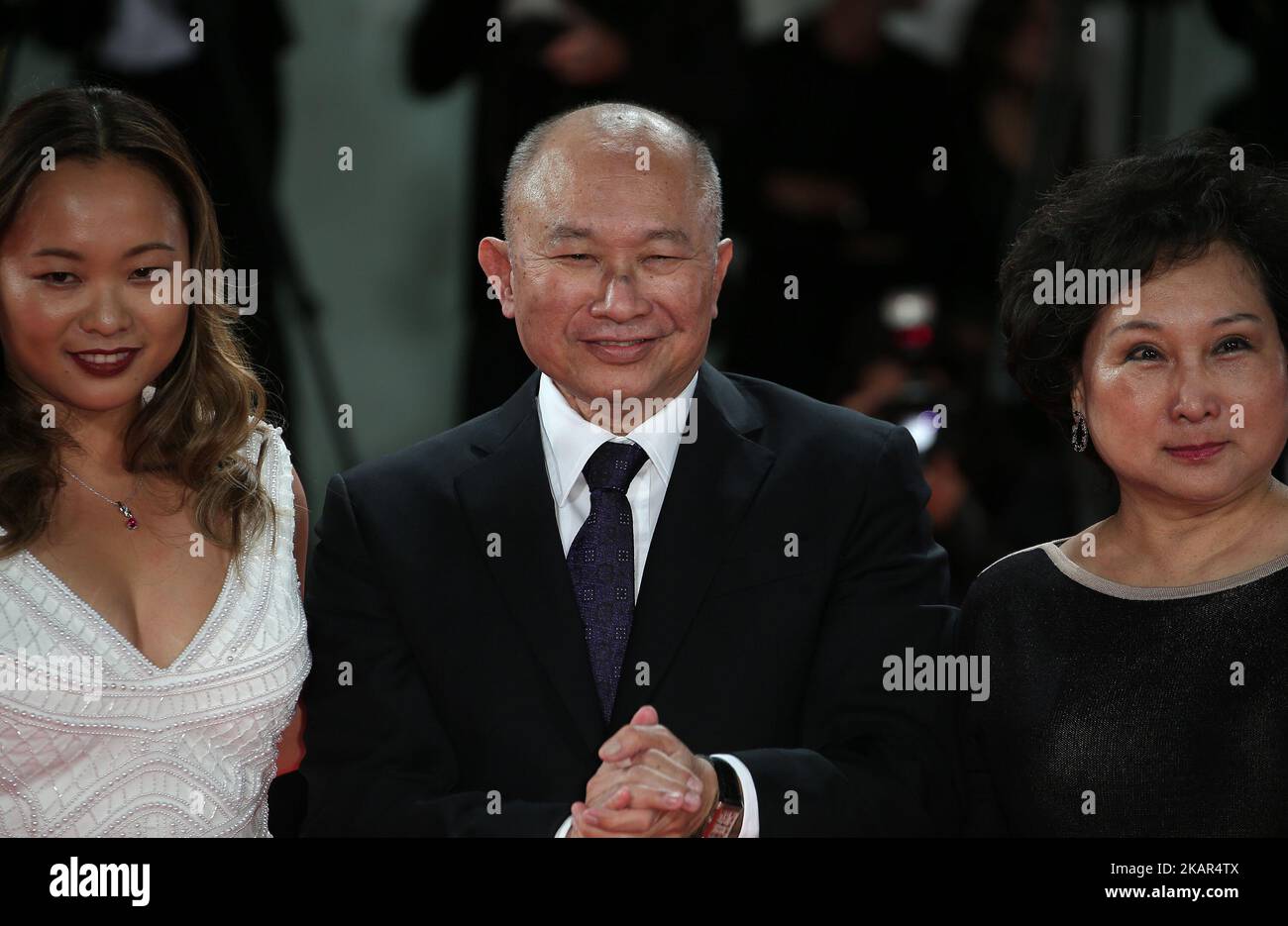 Venice, Italy. 08 September, 2017. Annie Woo Ngau Chun-lung, John Woo ...