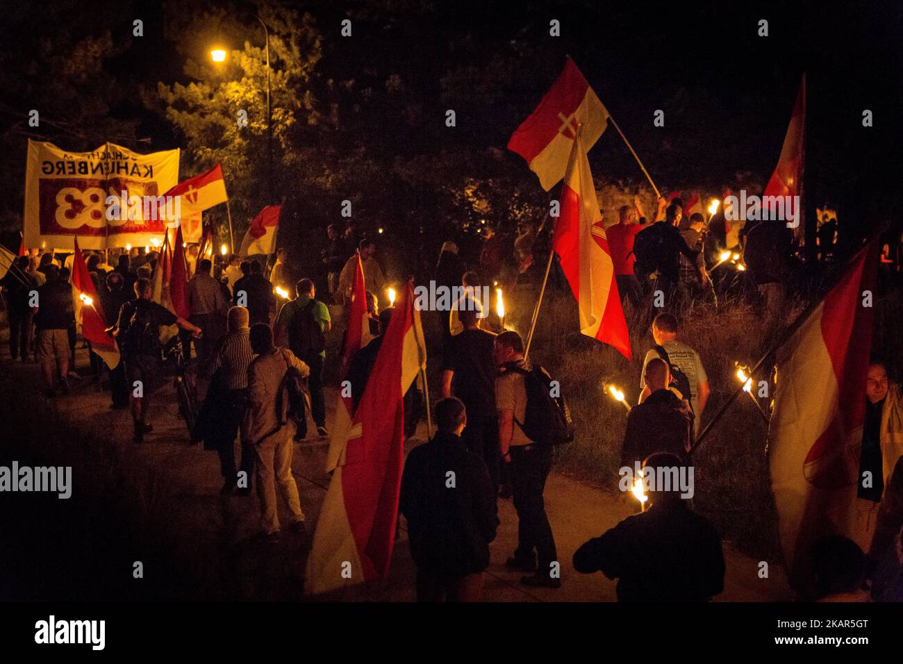 Around 150 members of the far right identitarian movement held a ...