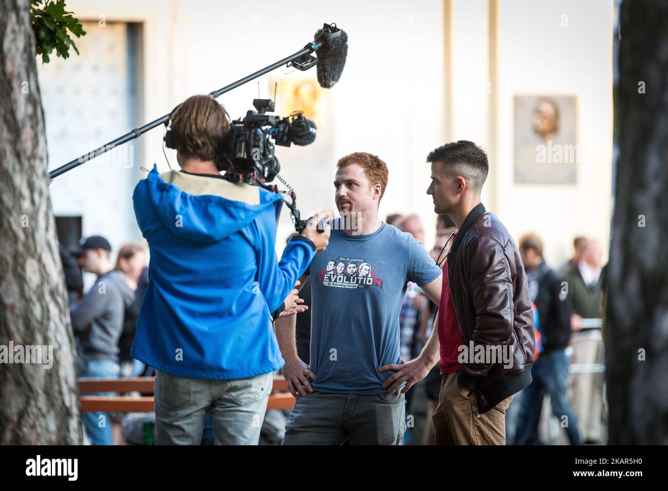 Around 150 members of the far right identitarian movement held a ...