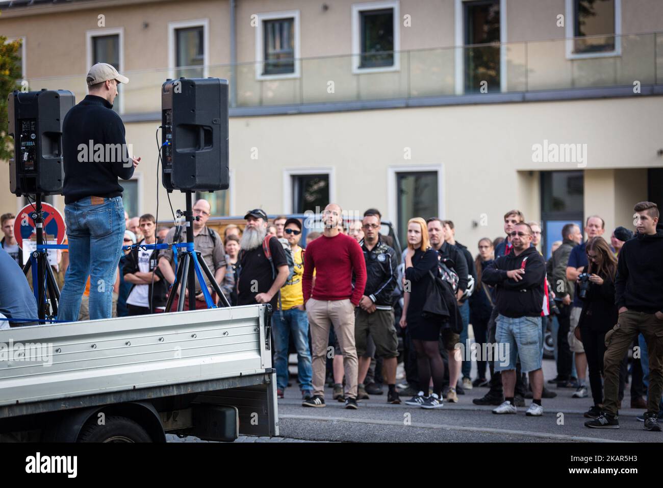 Around 150 members of the far right identitarian movement held a ...