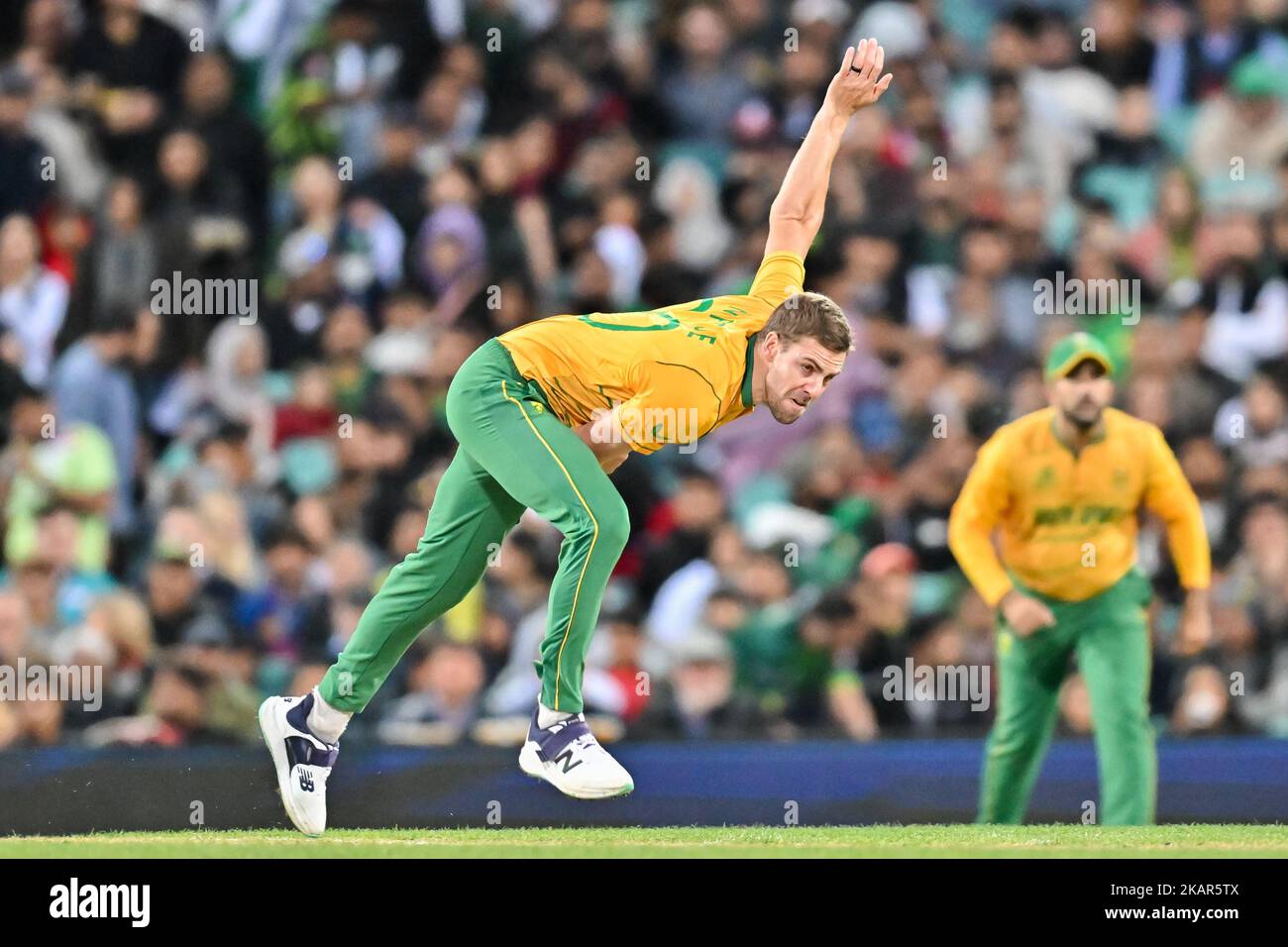 Sydney, Australia. November 03, 2022, Anrich Nortje of South Africa ...