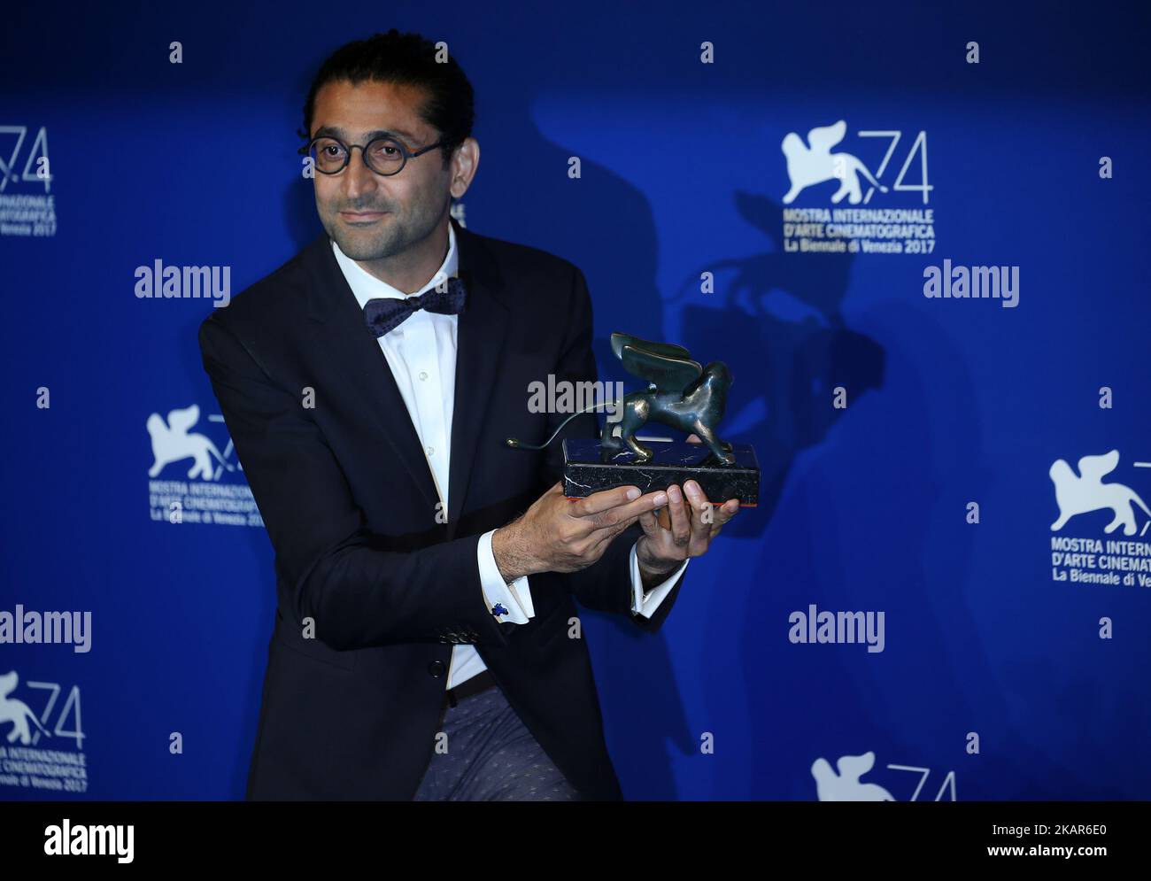 Venice, Italy. 09 September, 2017. Alireza Khatam poses with the ...