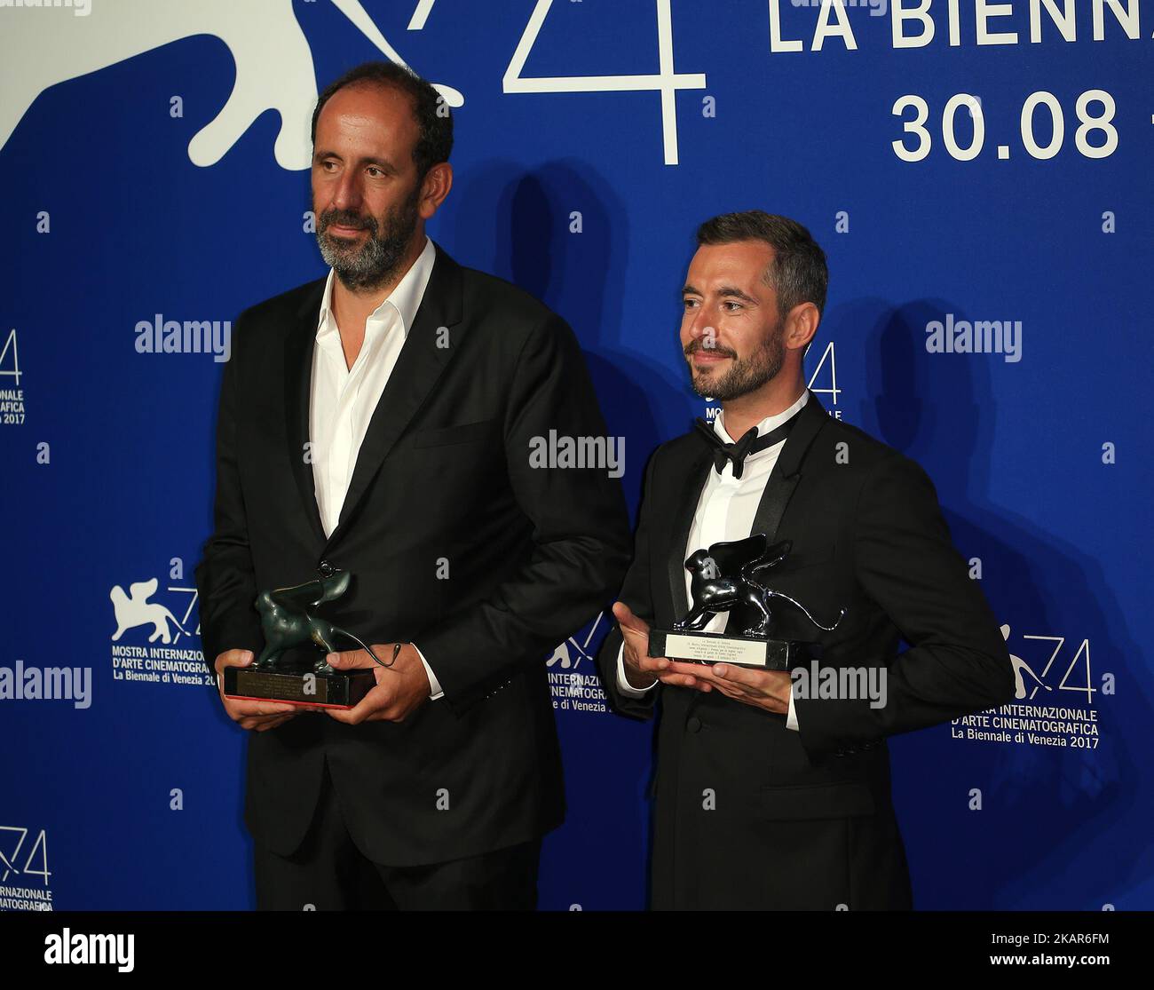Venice, Italy. 09 September, 2017. Xavier Legrand (R) and Alexandre ...