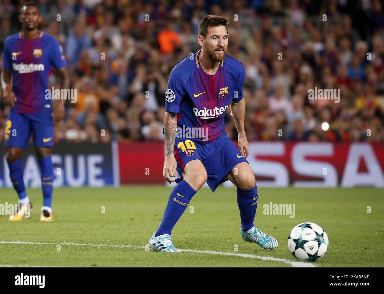 Messi with champions league hi-res stock photography and images - Alamy