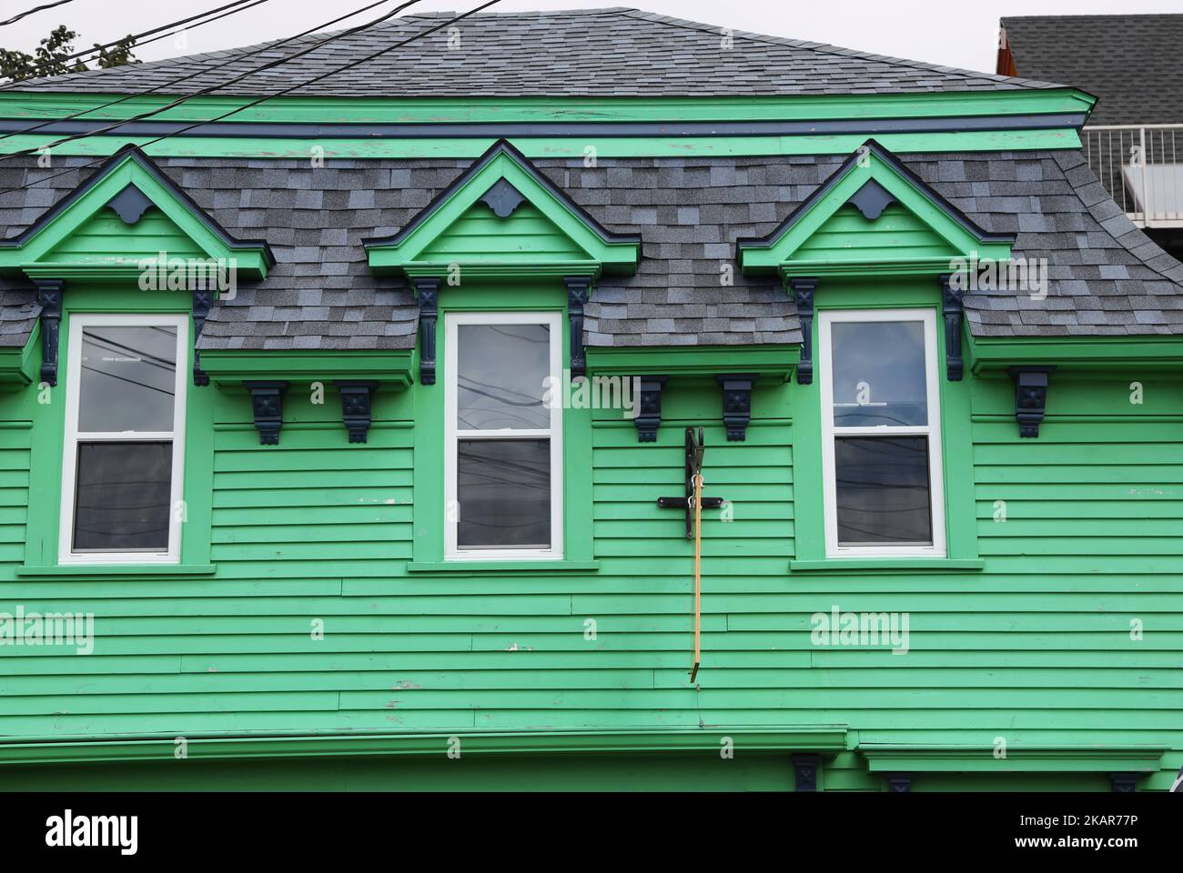 Lunenburg's colorful homes in Nova Scotia Stock Photo - Alamy