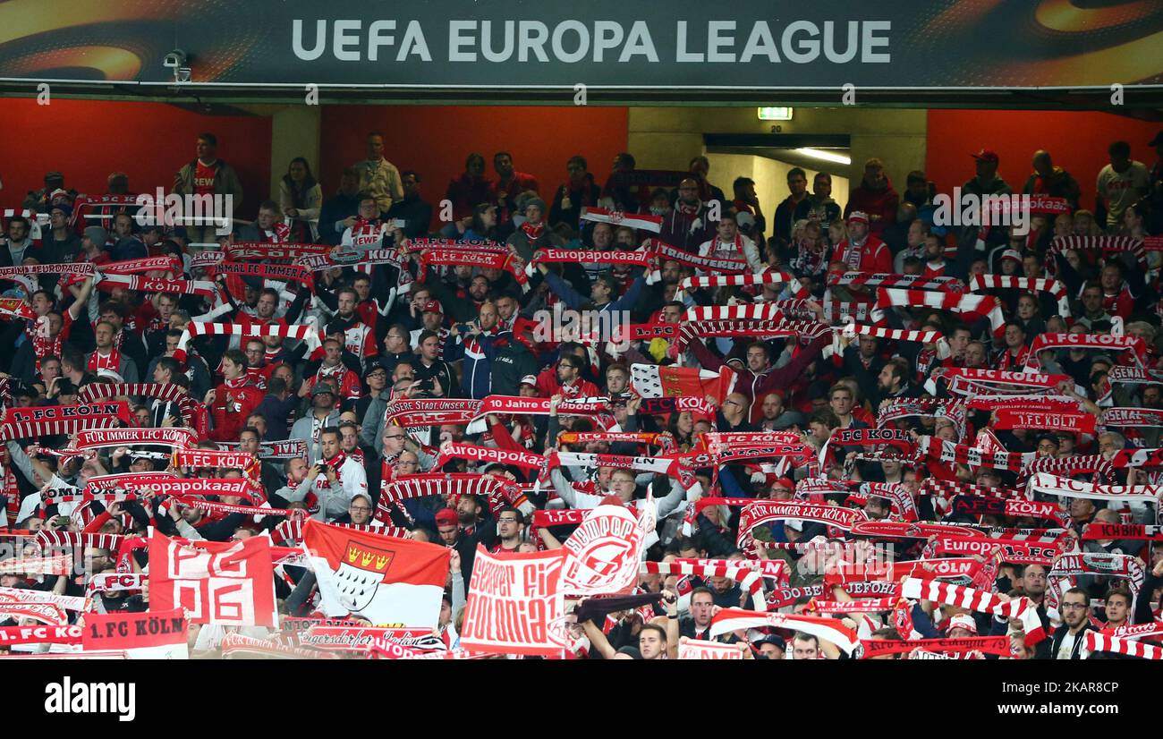 1.FC Koln Fans during UEFA Europa League Group H match between Arsenal ...