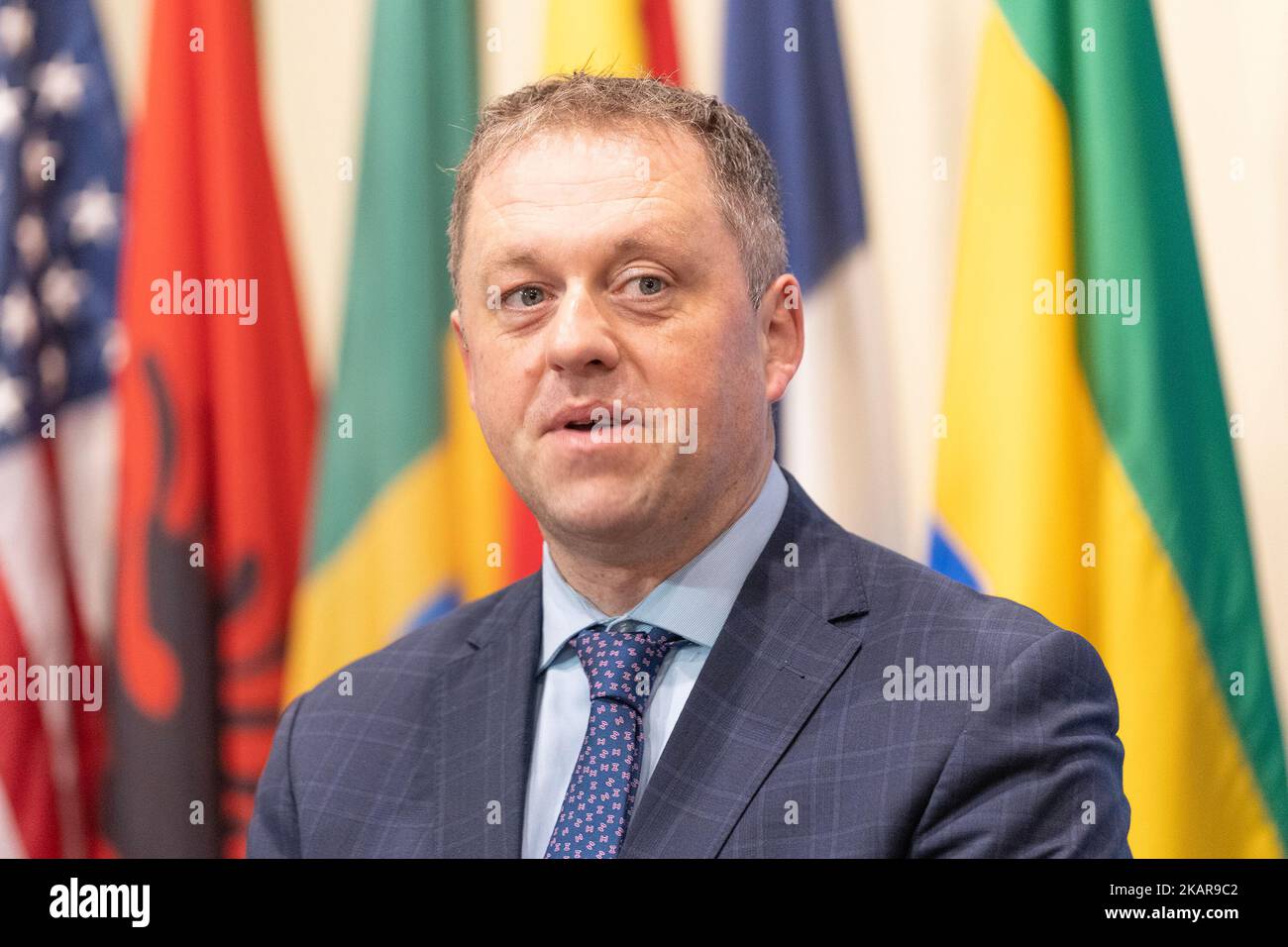 New York, New York, USA. 3rd Nov, 2022. Thomas Byrne, Minister of State ...