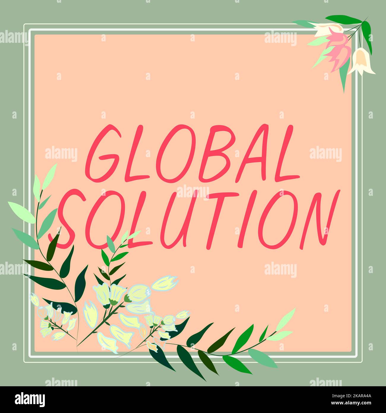 Text sign showing Global Solution. Business approach prototypes that ...