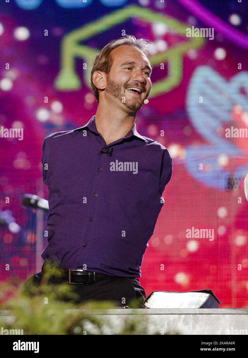 Australian Christian evangelist and motivational speaker Nick Vujicic ...