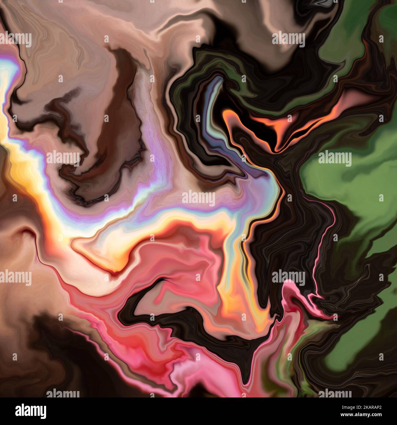 An abstract illustration of a colorful fog background digital art Stock ...