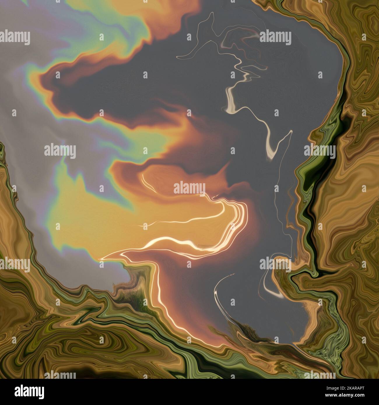 An abstract illustration of a colorful fog background digital art Stock ...