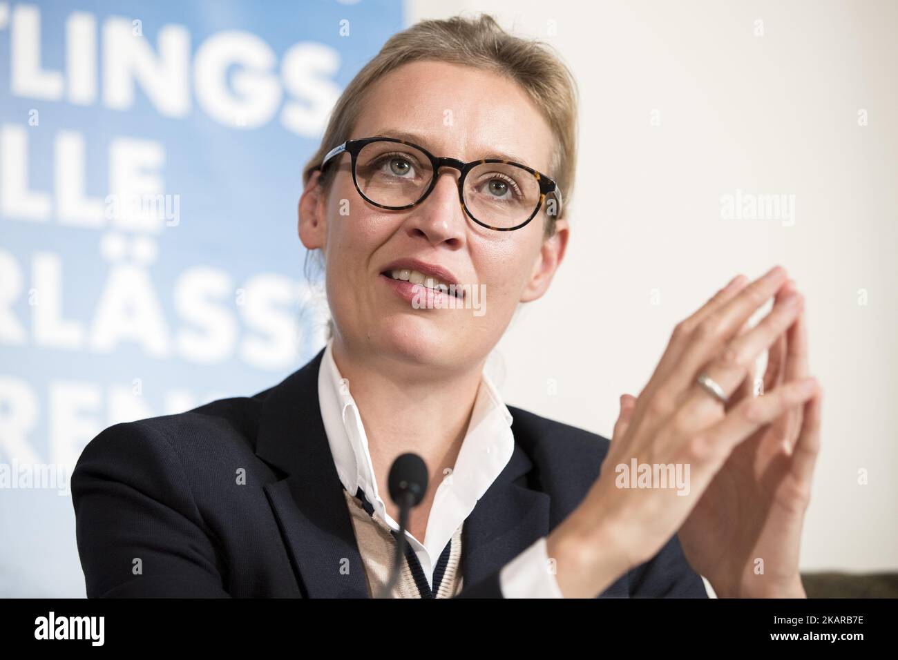 Main candidate for the federal elections of right-wing Alternative fuer ...
