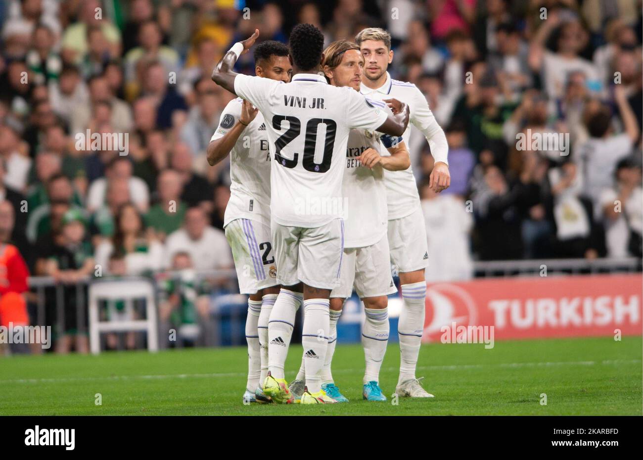02 November 2022; Santiago Bernabeu, Madrid, Spain: Champions League ...