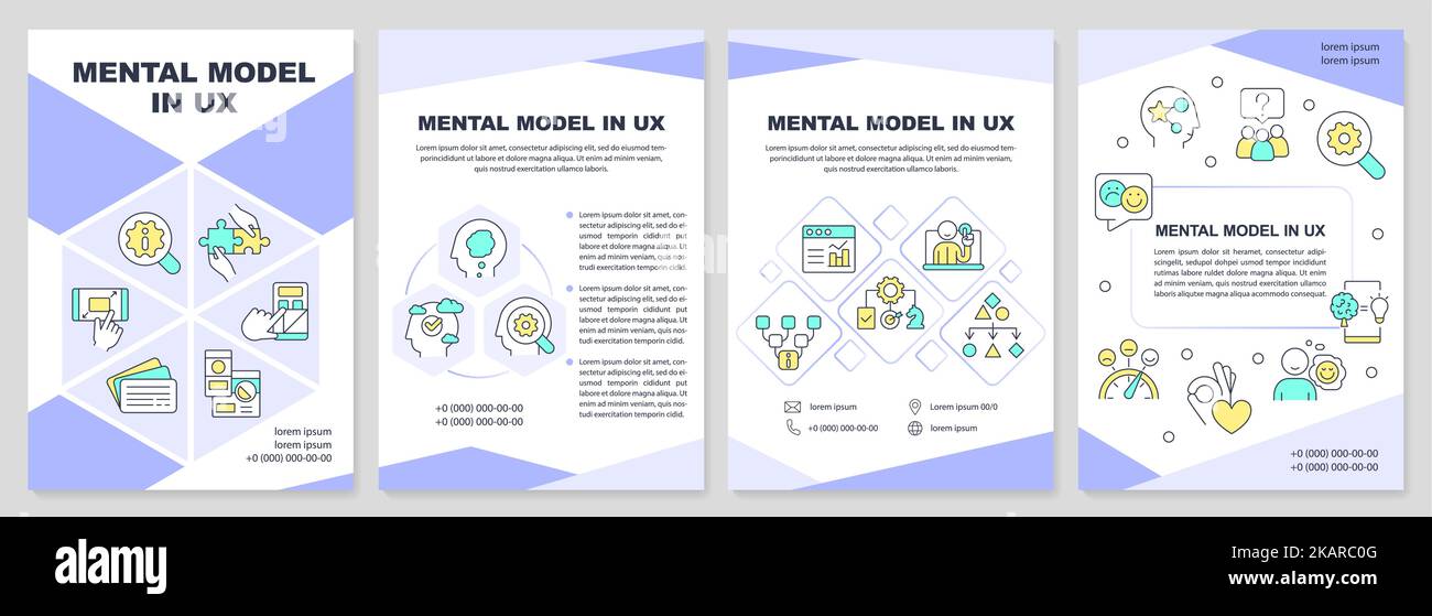 Mental model in UX brochure template Stock Vector Image & Art - Alamy