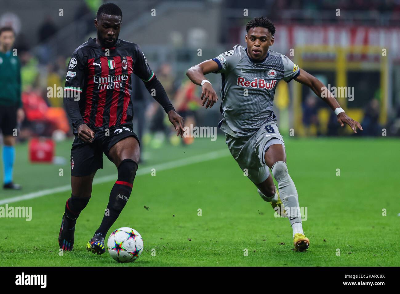 November 2, 2022, Milan, Italy: Junior Adamu of FC Red Bull Salzburg ...