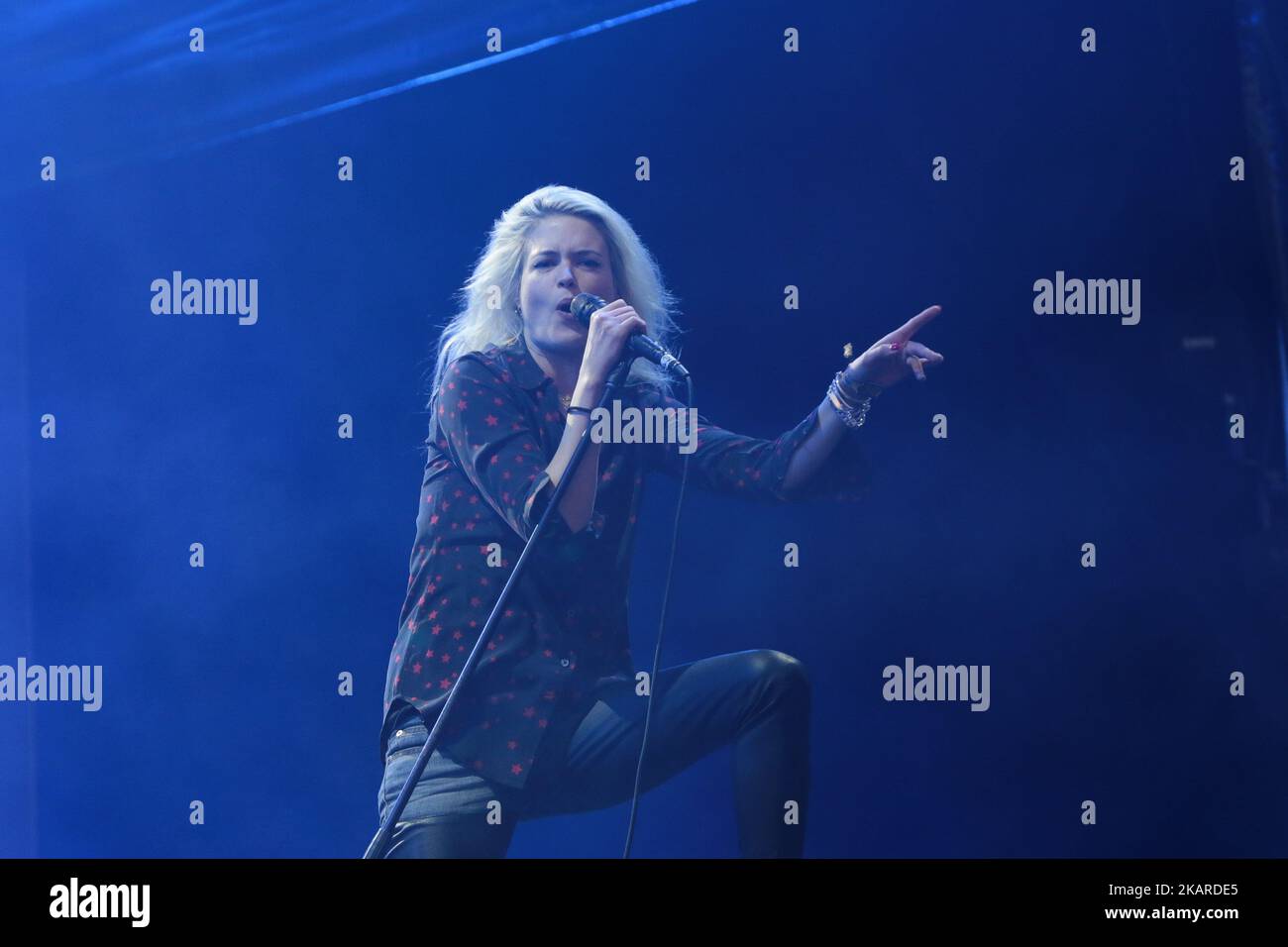 Alison Mosshart from The Kills performs at day 4 of Rock in Rio on ...