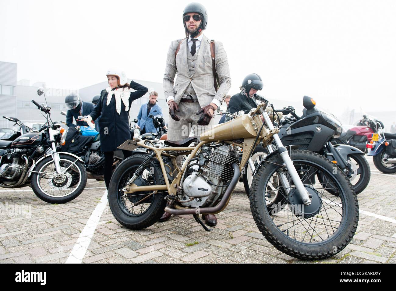 Partecipant at Annual 'Distinguished Gentleman's Ride' in Amsterdam ...