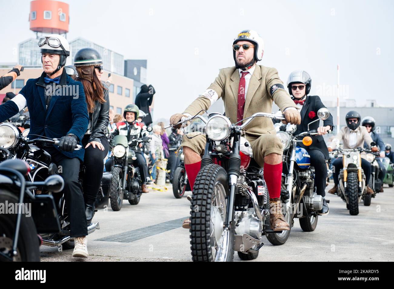 Partecipant at Annual 'Distinguished Gentleman's Ride' in Amsterdam ...