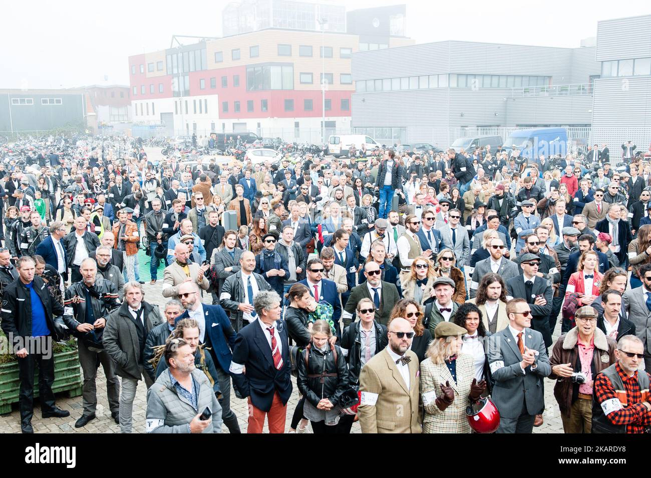 Partecipant at Annual 'Distinguished Gentleman's Ride' in Amsterdam ...