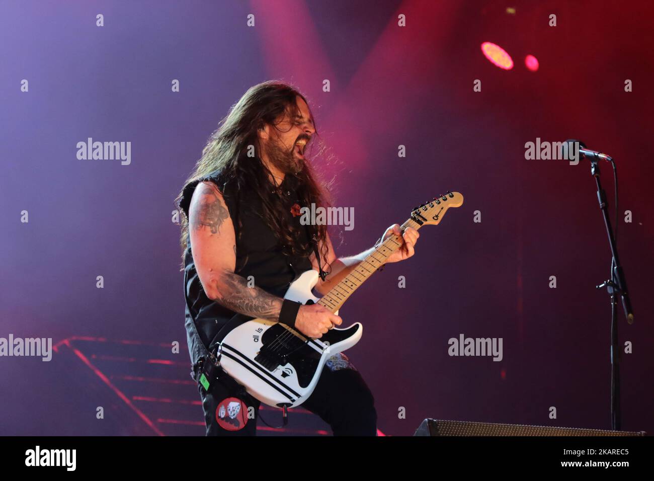 Musician Max Cavalera, member of the Brazilian group Sepultura ...