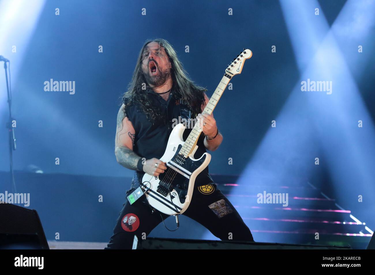 Musician Max Cavalera, member of the Brazilian group Sepultura ...