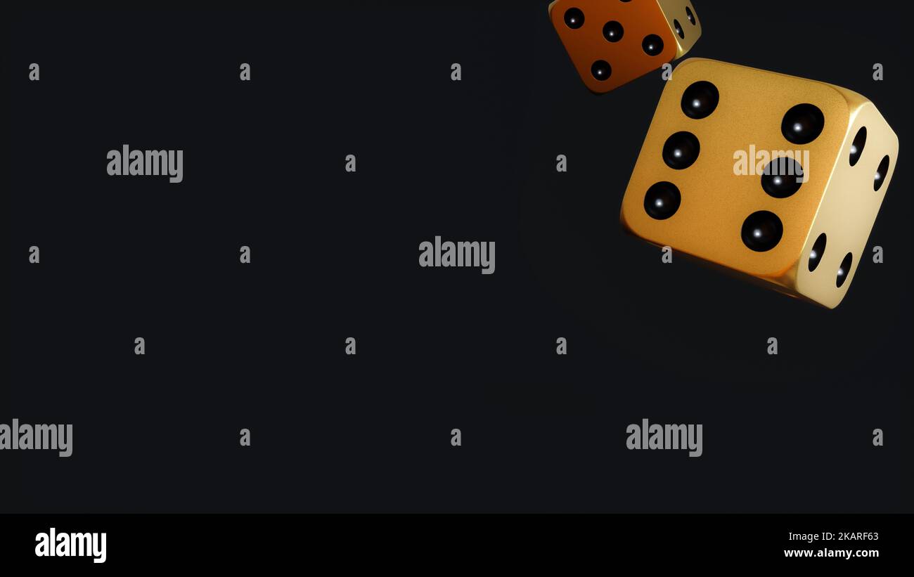 3D Rendering Las Vegas Rolling Dice Stock Photo - Alamy