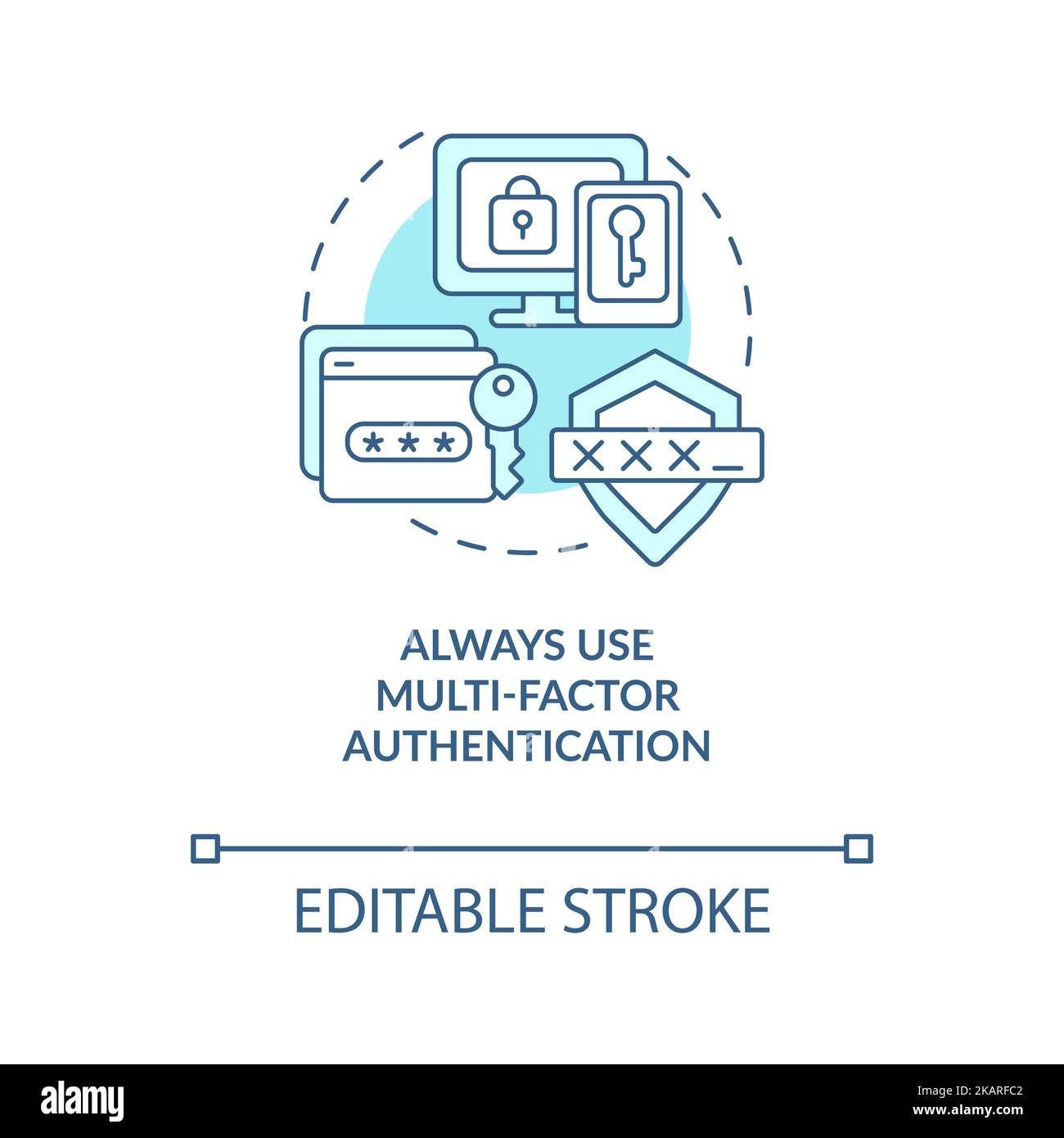 Mfa symbol hi-res stock photography and images - Alamy