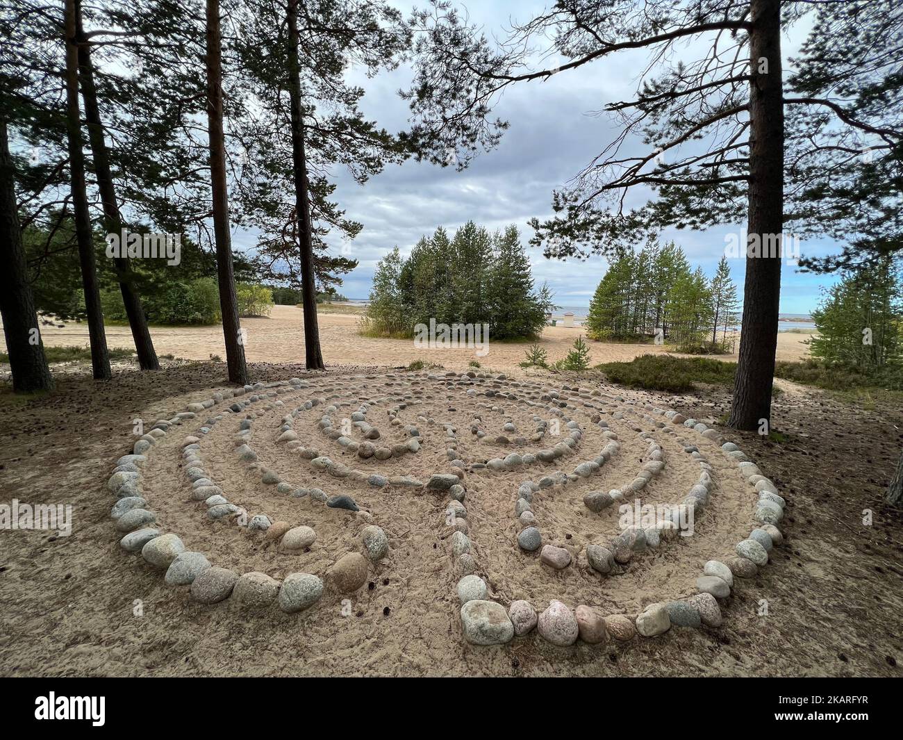 Labyrinth made of stone hi-res stock photography and images - Alamy
