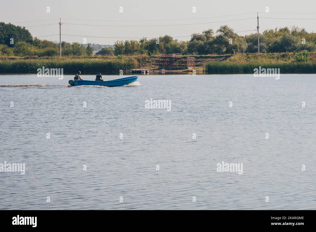 High speed motor fishing boat hi-res stock photography and images - Alamy