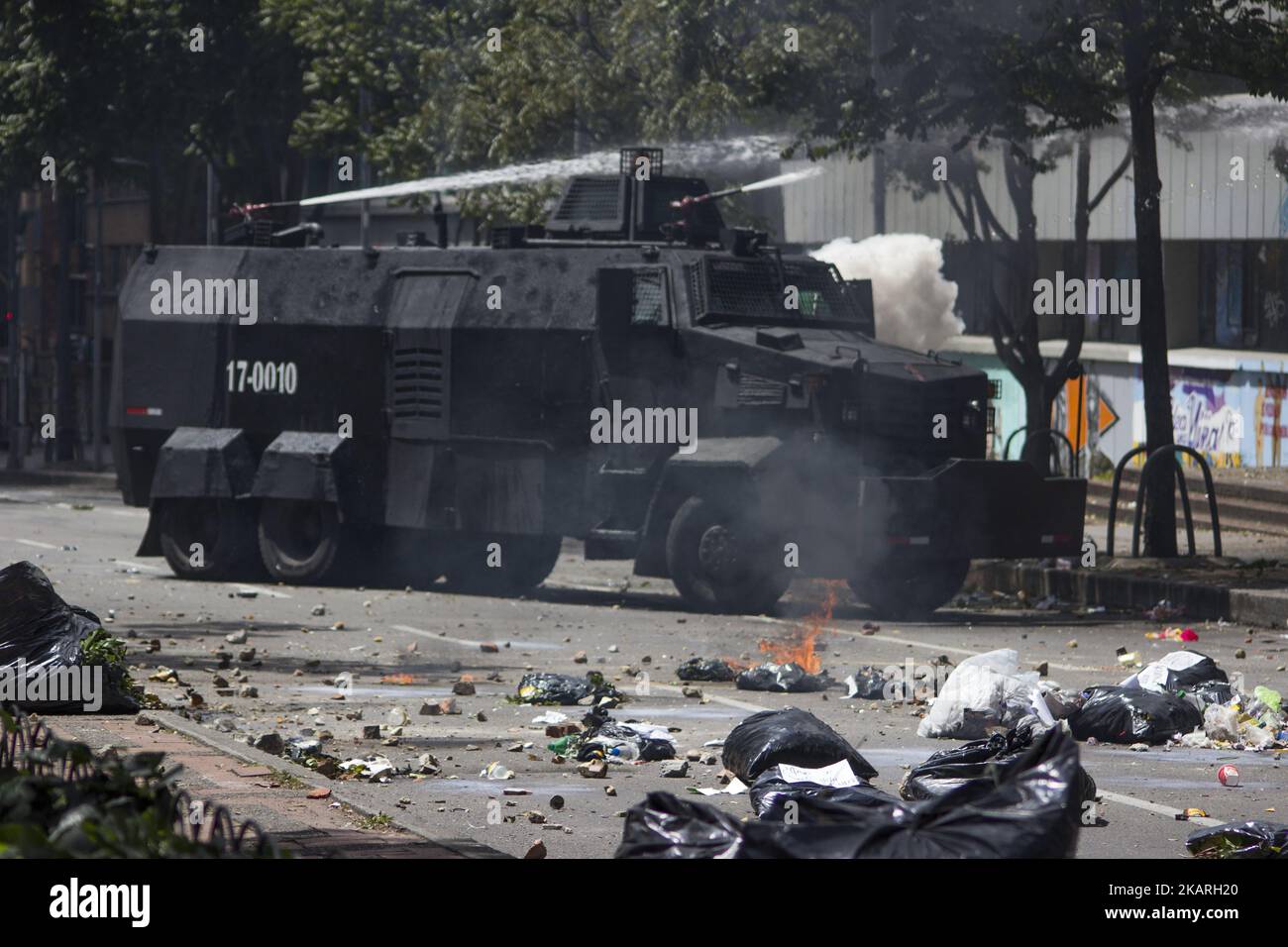 The tank of the Mobile Anti-Riot Squad (ESMAD) in the protests in the ...