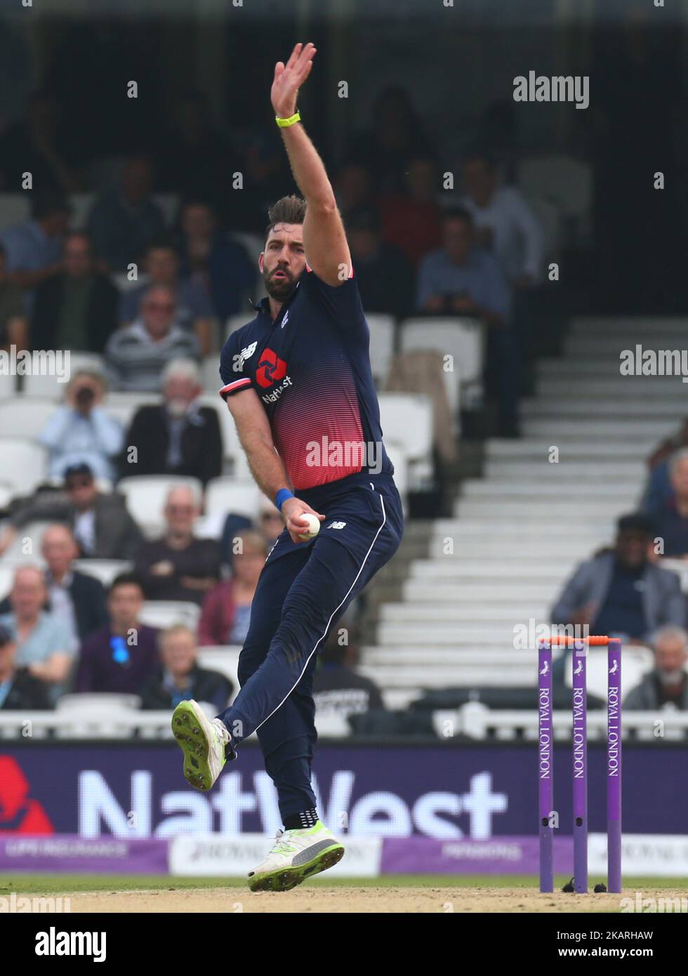 England's Liam Plunkett during 4th Royal London One Day International ...