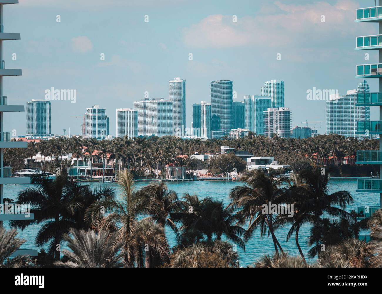 beach state miami views downtown florida Stock Photo - Alamy