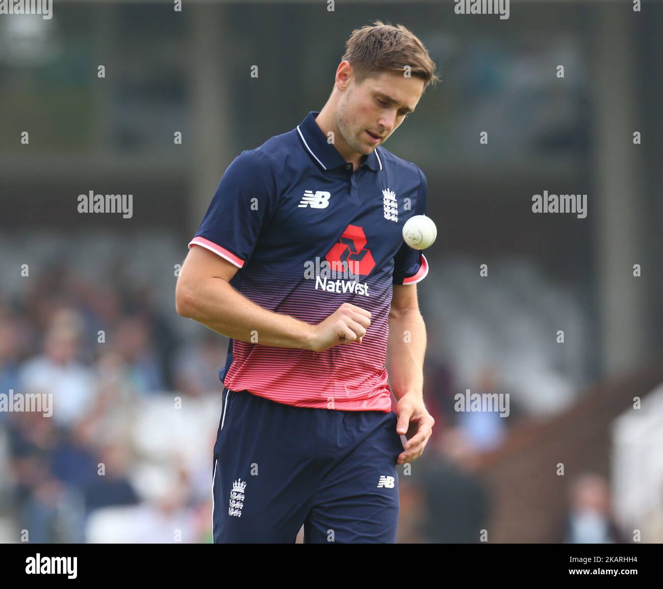 England's Chris Woakes during 4th Royal London One Day International ...