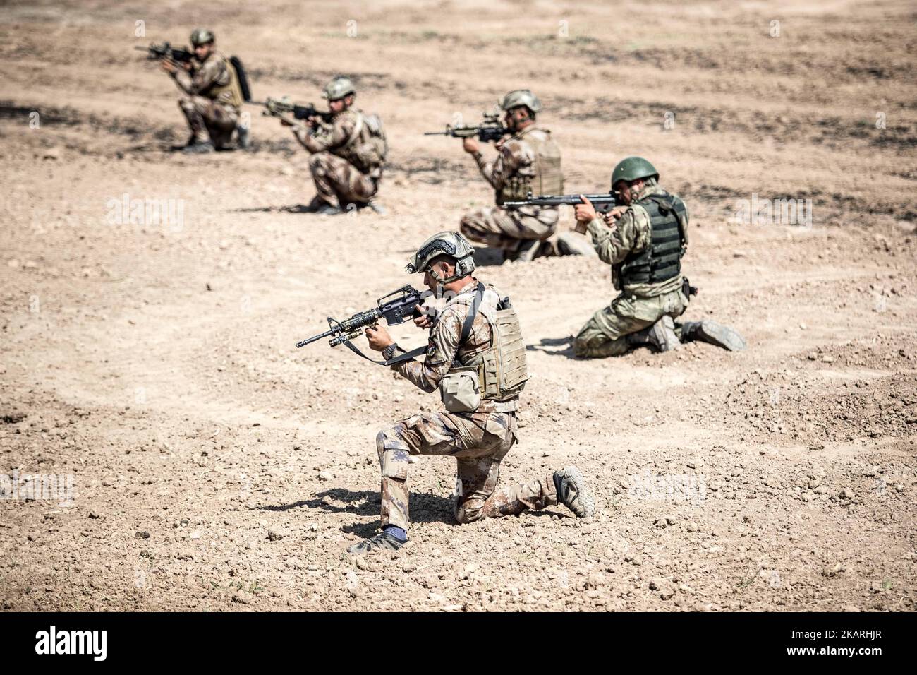 Turkish and Iraqi armament a joint military exercise on the Turkish ...