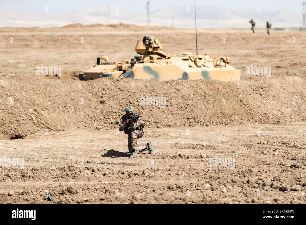 Turkish and Iraqi armament a joint military exercise on the Turkish ...