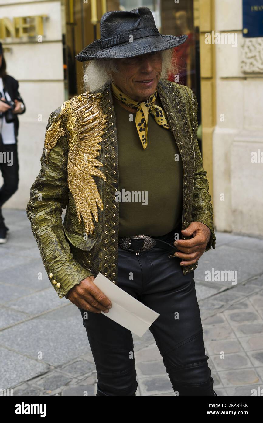 James Goldstein is seen attending AALTO during Paris Fashion Week ...