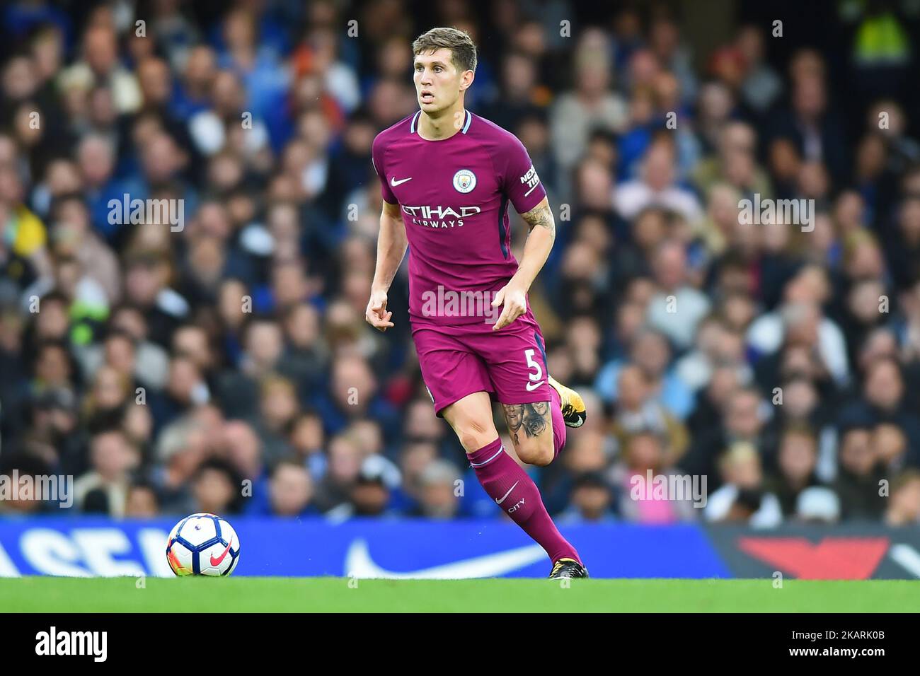 Manchester City defender John Stones (5) during the Premier League ...