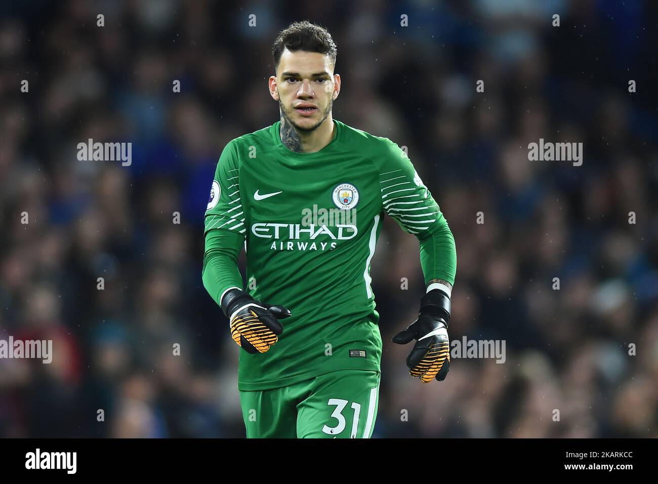 Manchester City goalkeeper Ederson Moraes (31) during the Premier ...