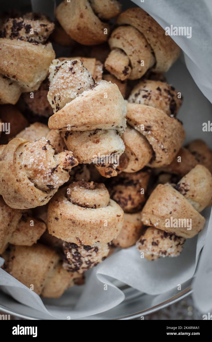 Fresh homemade mini croissants hi-res stock photography and images - Alamy