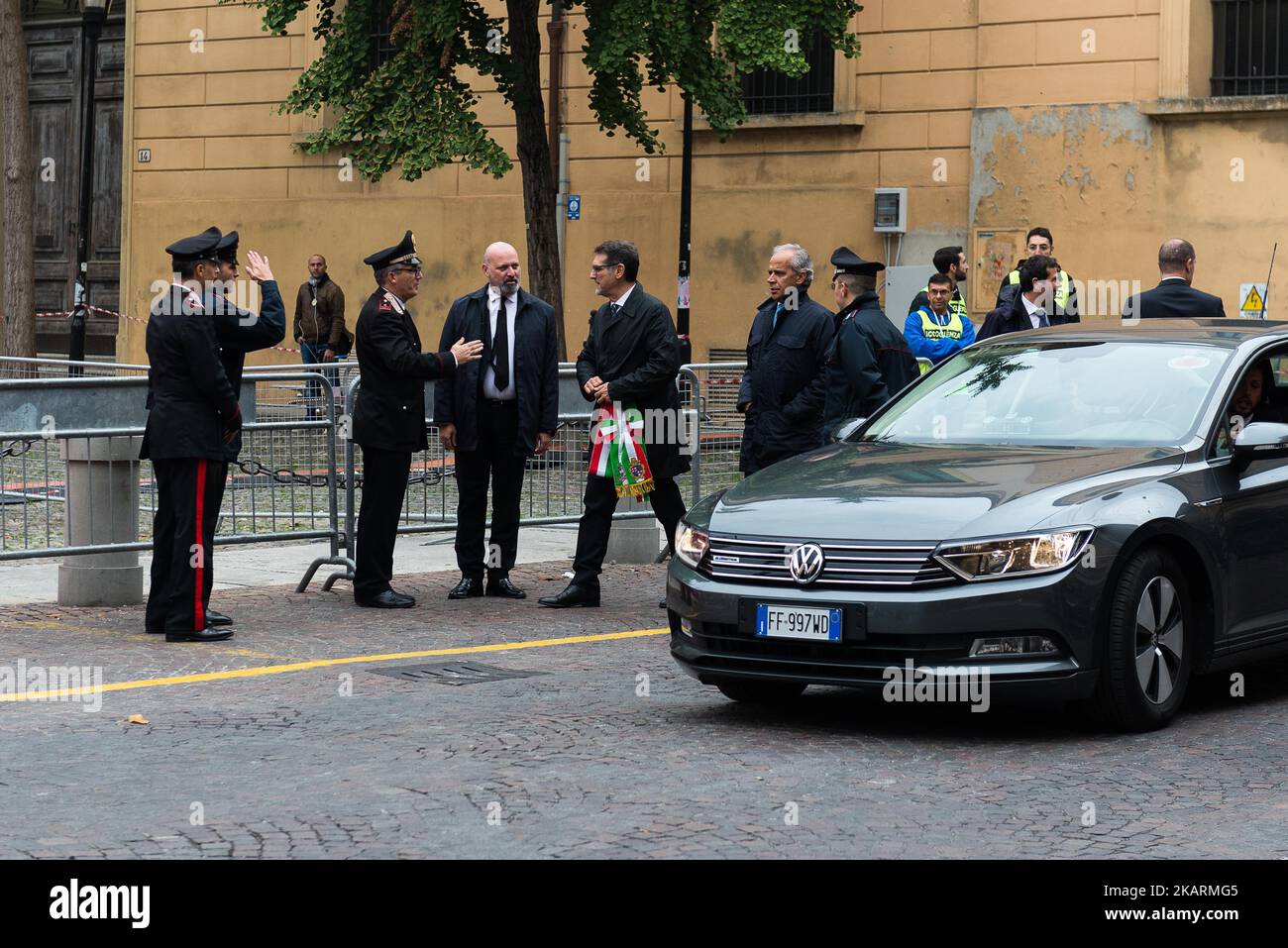 Virginio Merola arrives in San Domenico Square during Pope Francis ...